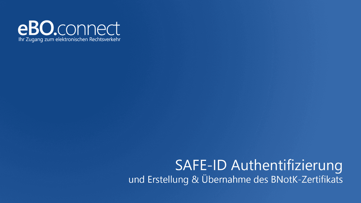 eBO.connect Dokumentation – Hilfe & Voraussetzungen
